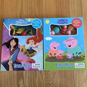 Disney | Toys | Tattle Tales Disney Princess Peppa Pig Books With ...